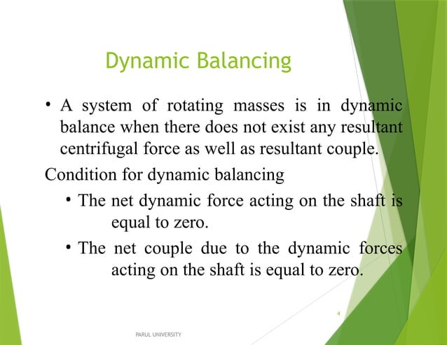 types of balancing in dynamics of machine | PPTX | Physics | Science