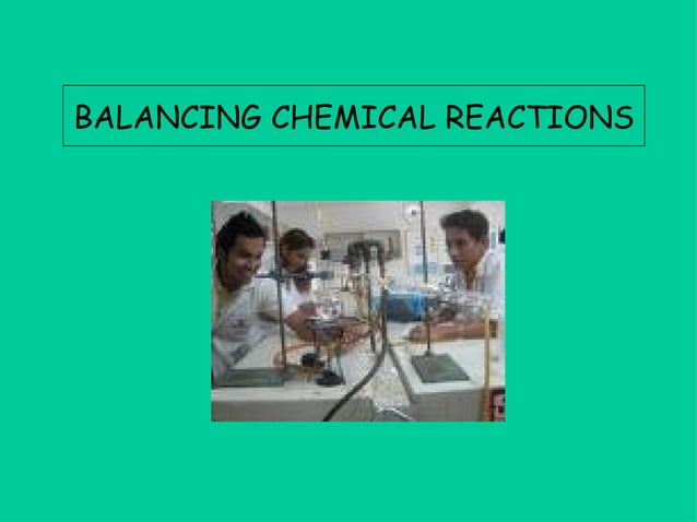 Balancing Equations | PPT | Chemistry | Science