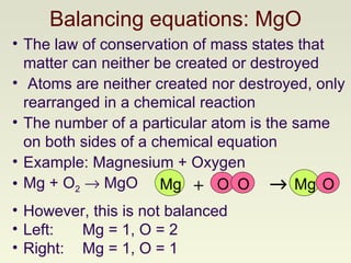 Balancing Equations | PPT
