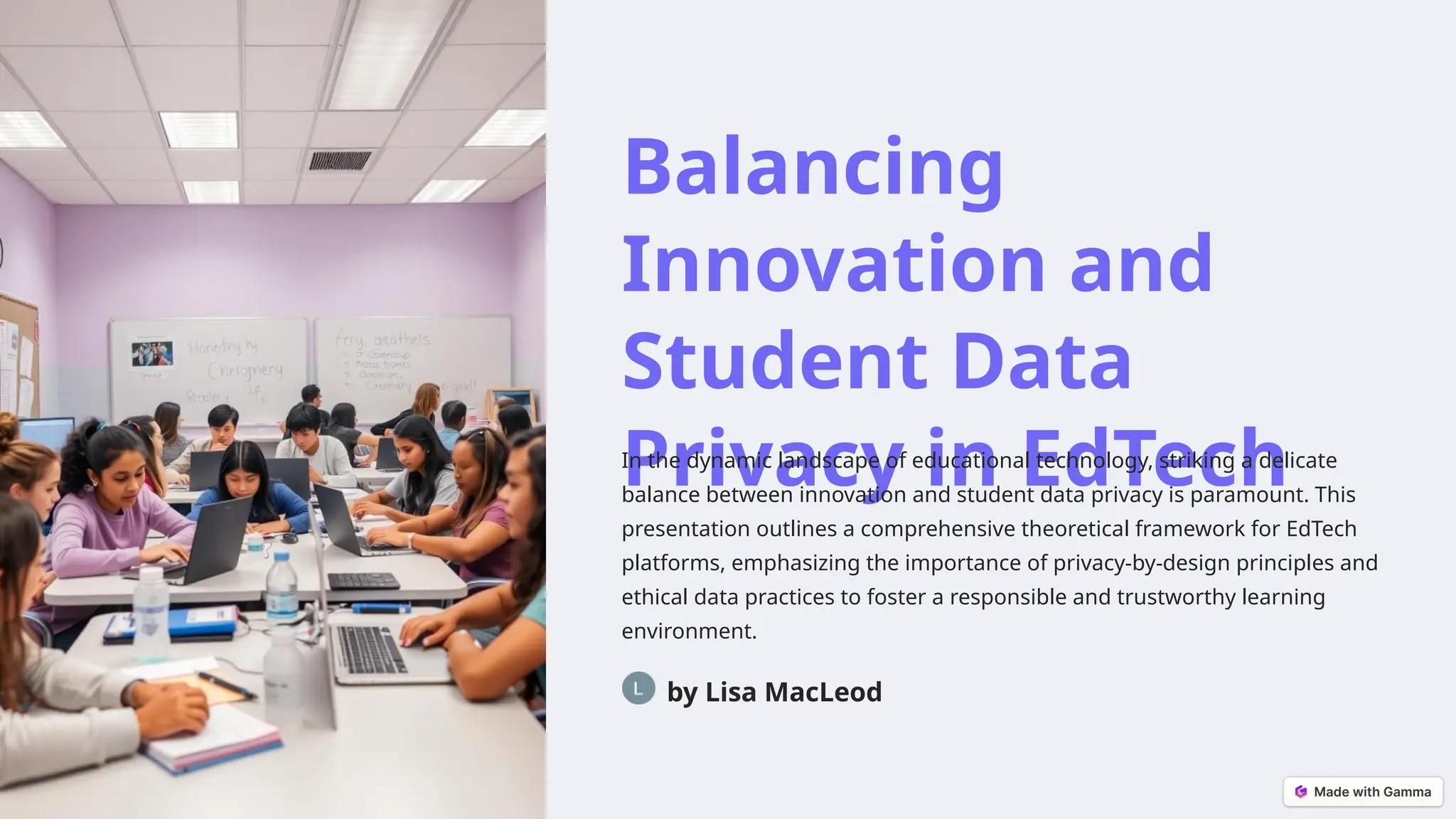 Balancing Innovation and Student Data Privacy in EdTech | PPTX