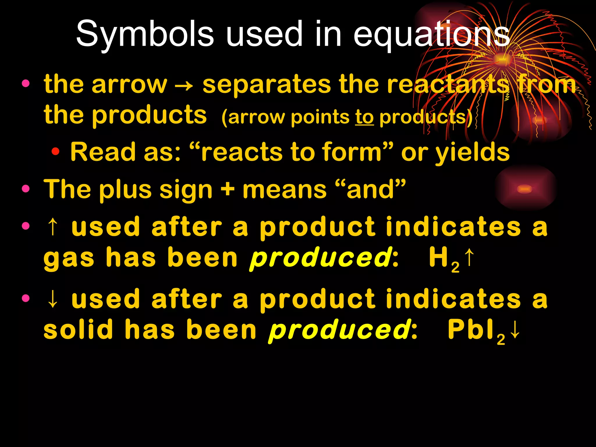 Balancing and reaction types | PPT