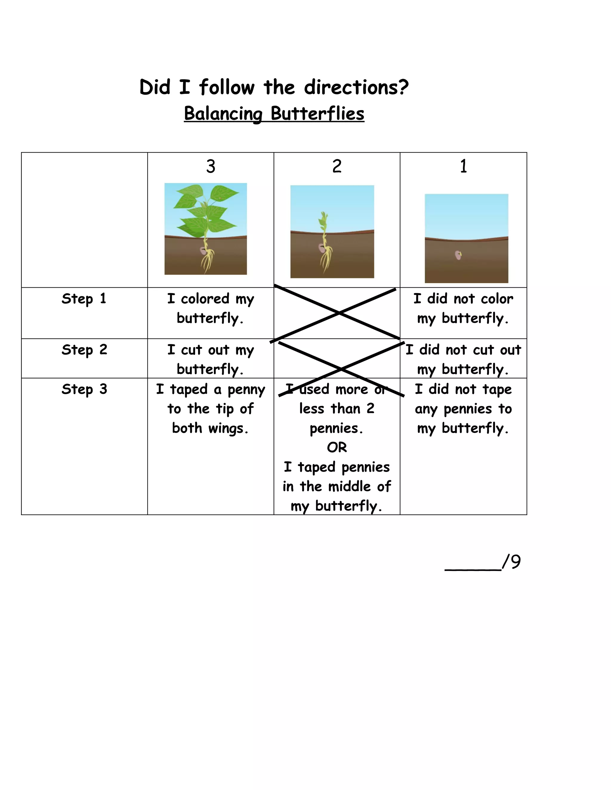 Balancing butterflies rubric | PDF