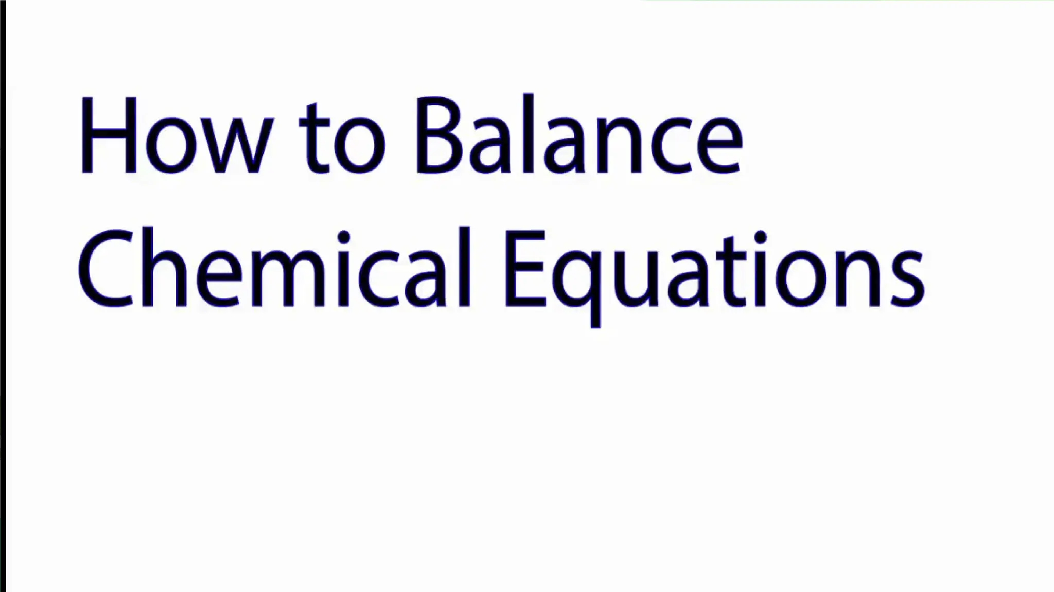 BALANCING CHEMICAL EQUATION SCIENCE GRADE 10 | PPTX