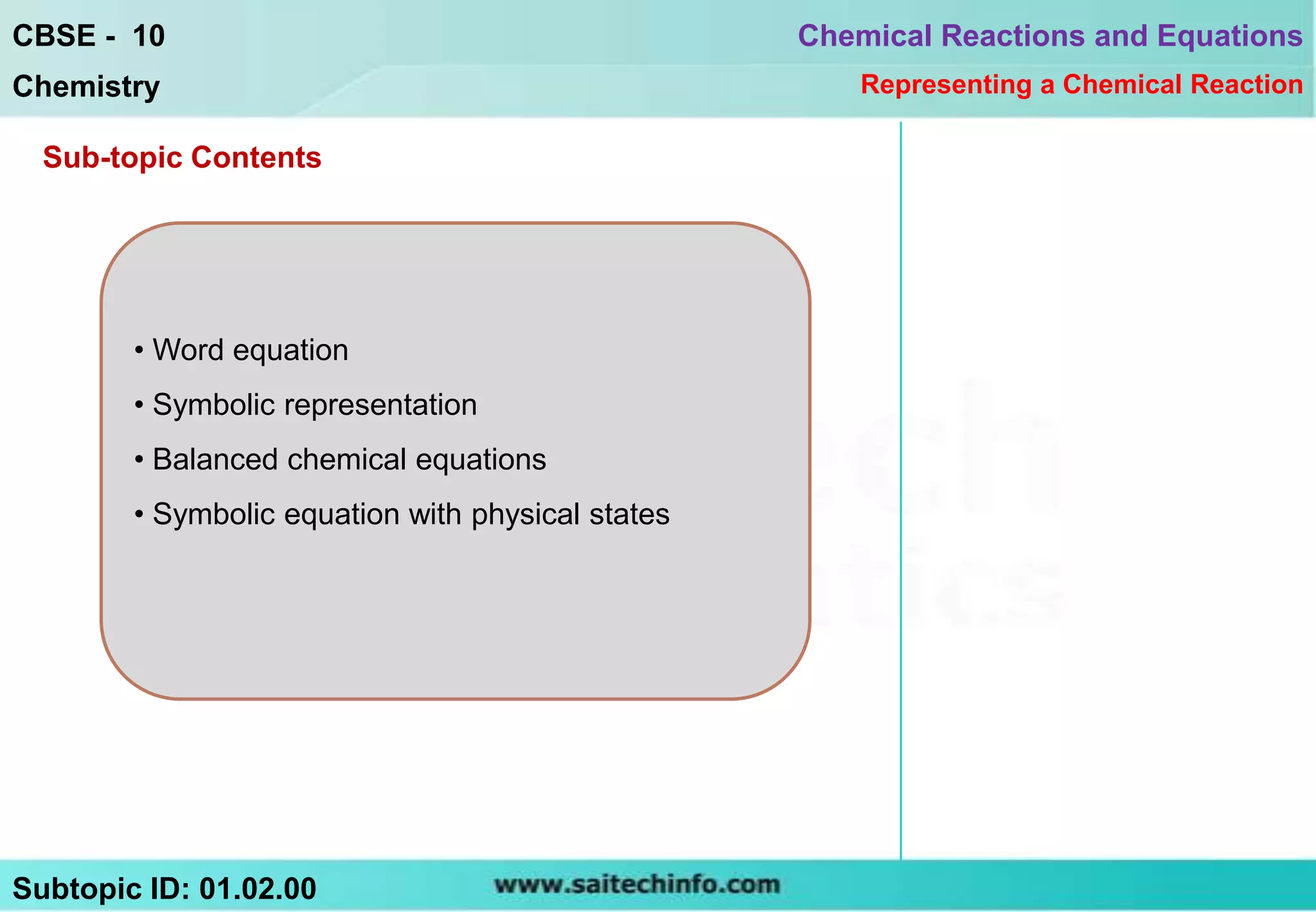 Balancing chemical equation | PPTX