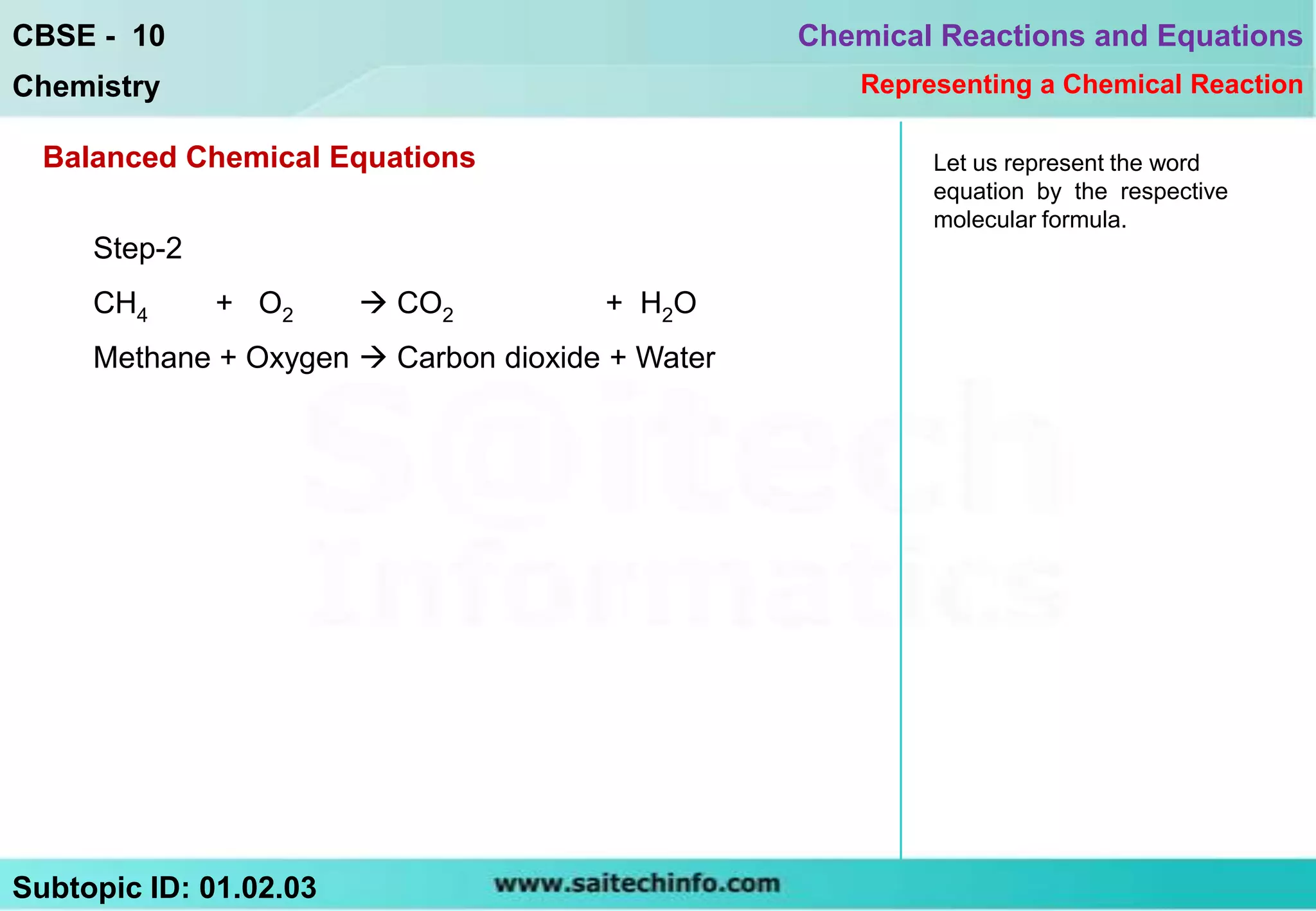 Balancing chemical equation | PPTX | Chemistry | Science