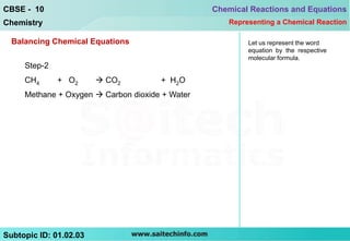 Balancing chemical equation | PPTX | Chemistry | Science