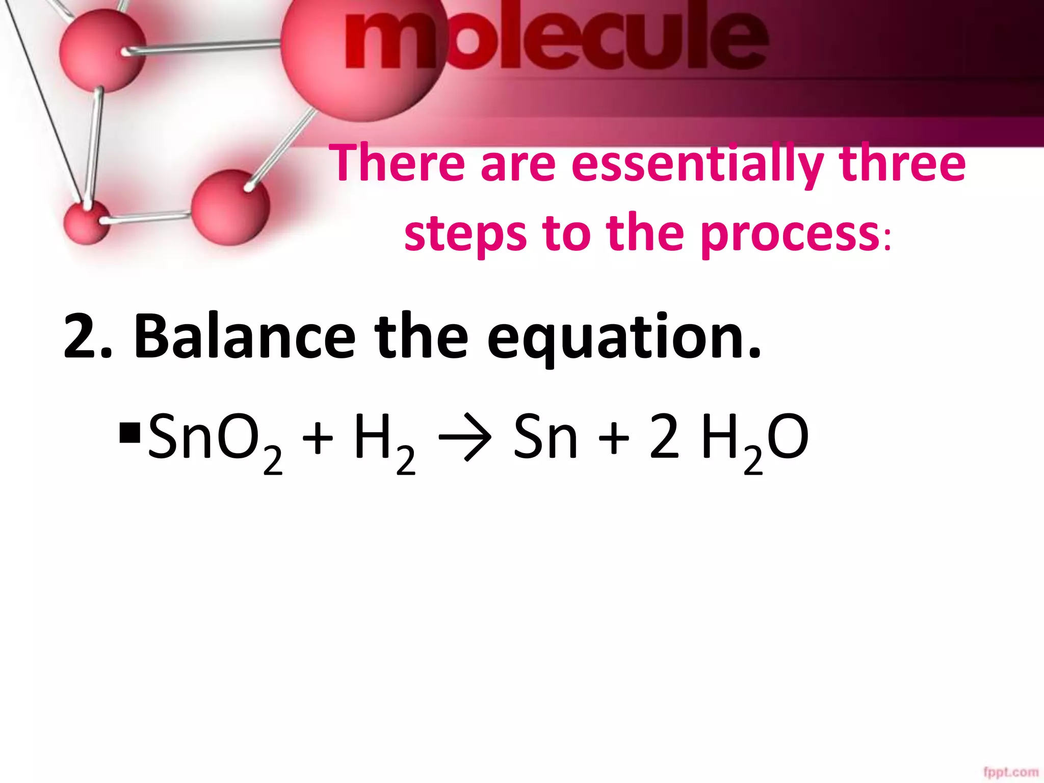 Balancing chemical equation | PPTX