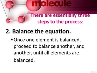Balancing chemical equation | PPTX