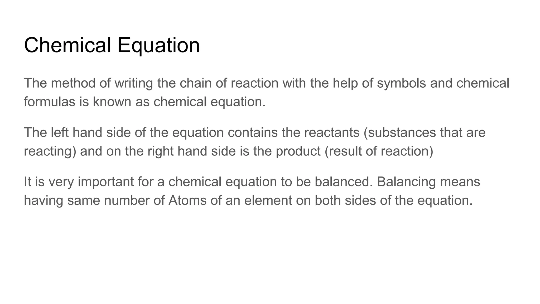 Balancing chemical equations - NCERT textbook question of exercise | PPT