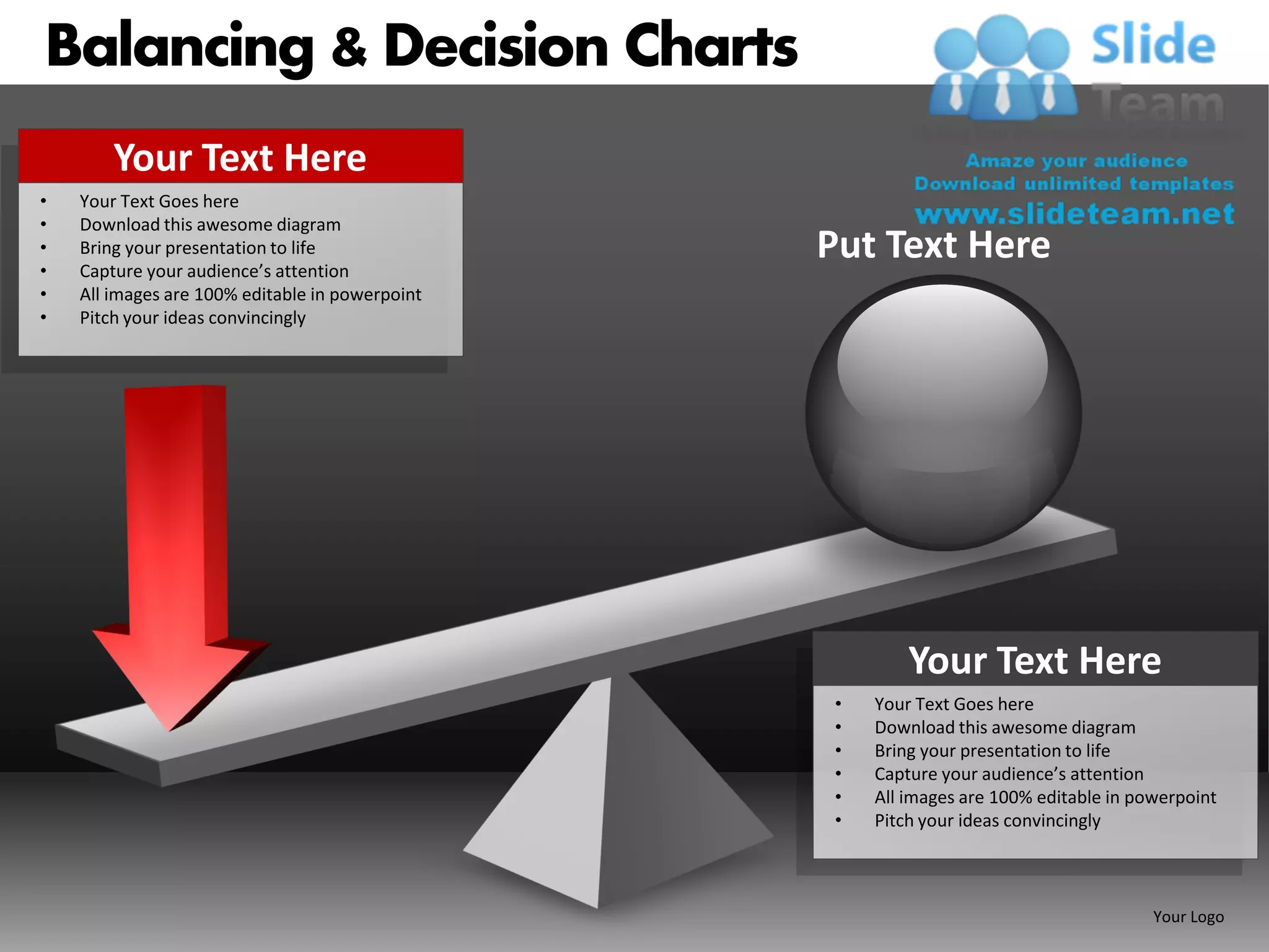 Balancing decision charts powerpoint presentation slides db ppt ...