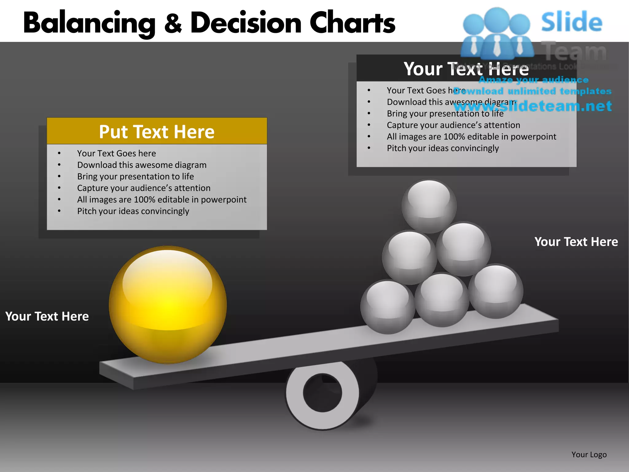 Balancing decision charts powerpoint presentation slides db ppt ...