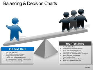 Balancing decision charts powerpoint presentation templates | PPTX ...