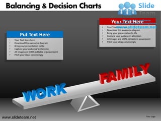 Balancing decision see saw charts powerpoint presentation templates ...