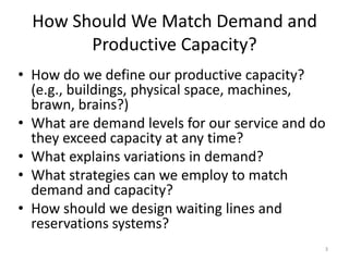 Balancing demand and capacity | PPTX
