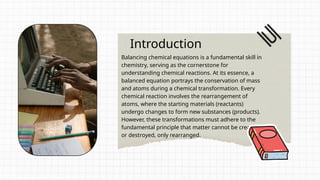 balancing chemical equation class 10 CBSE | PPTX