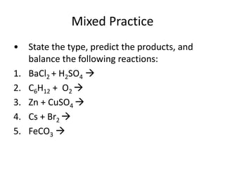 Balancing equations | PPTX