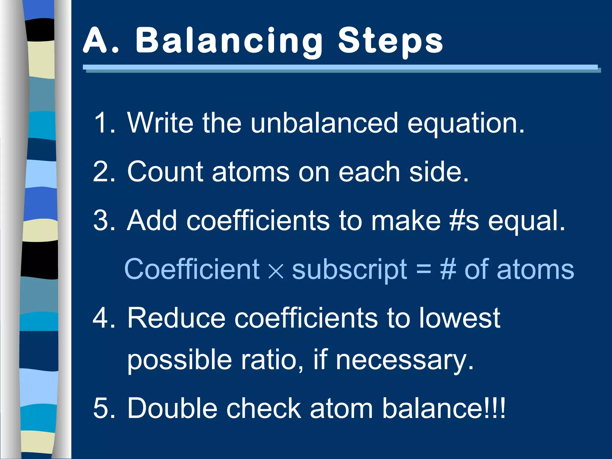 Balancing equations | PPT