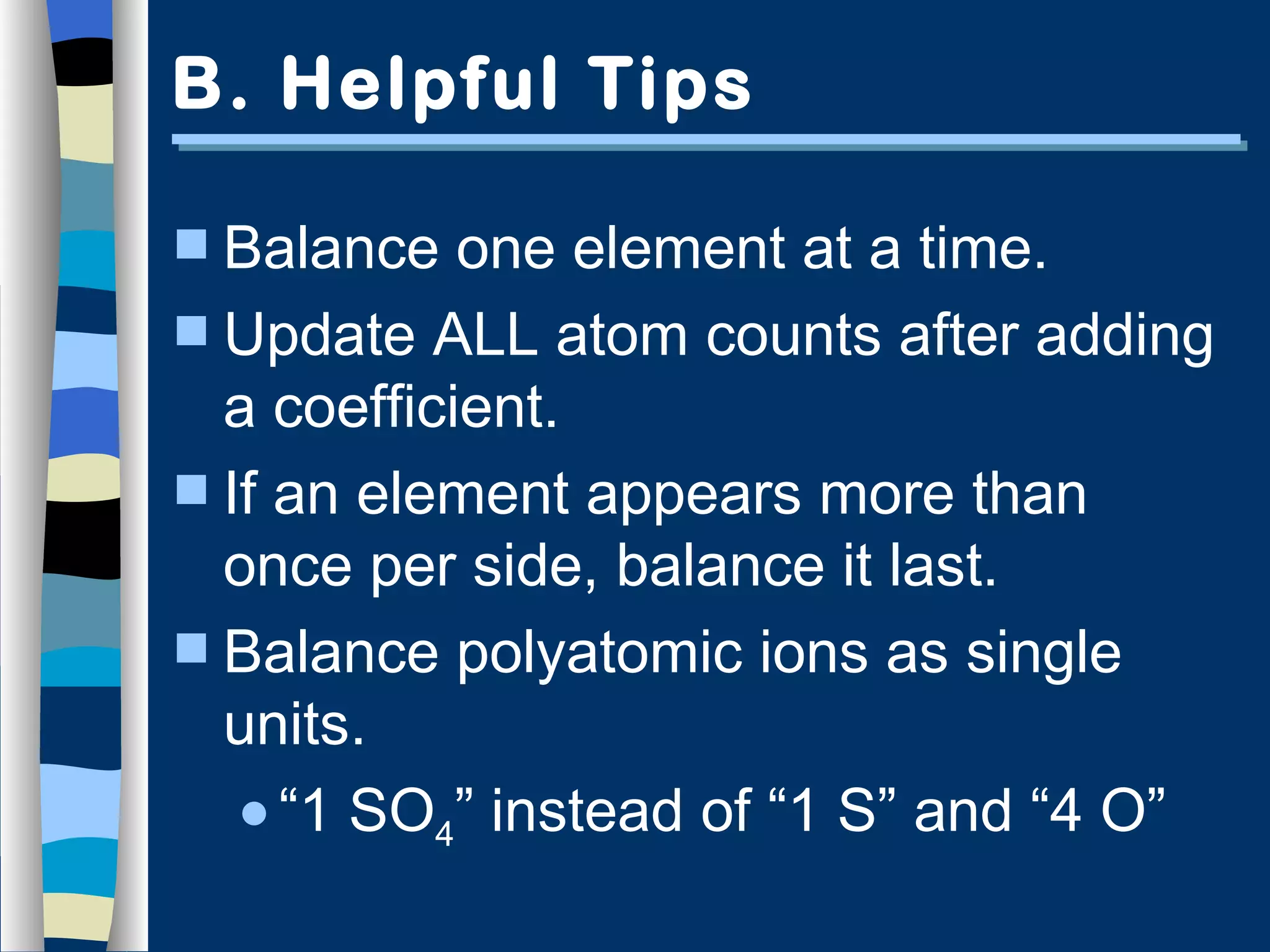 Balancing equations | PPT