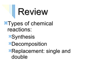 Balancing Equations | PPT