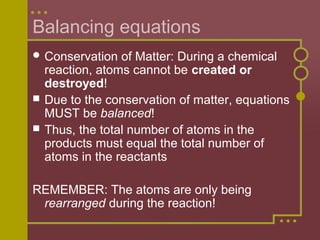 Balancing equations | PPT
