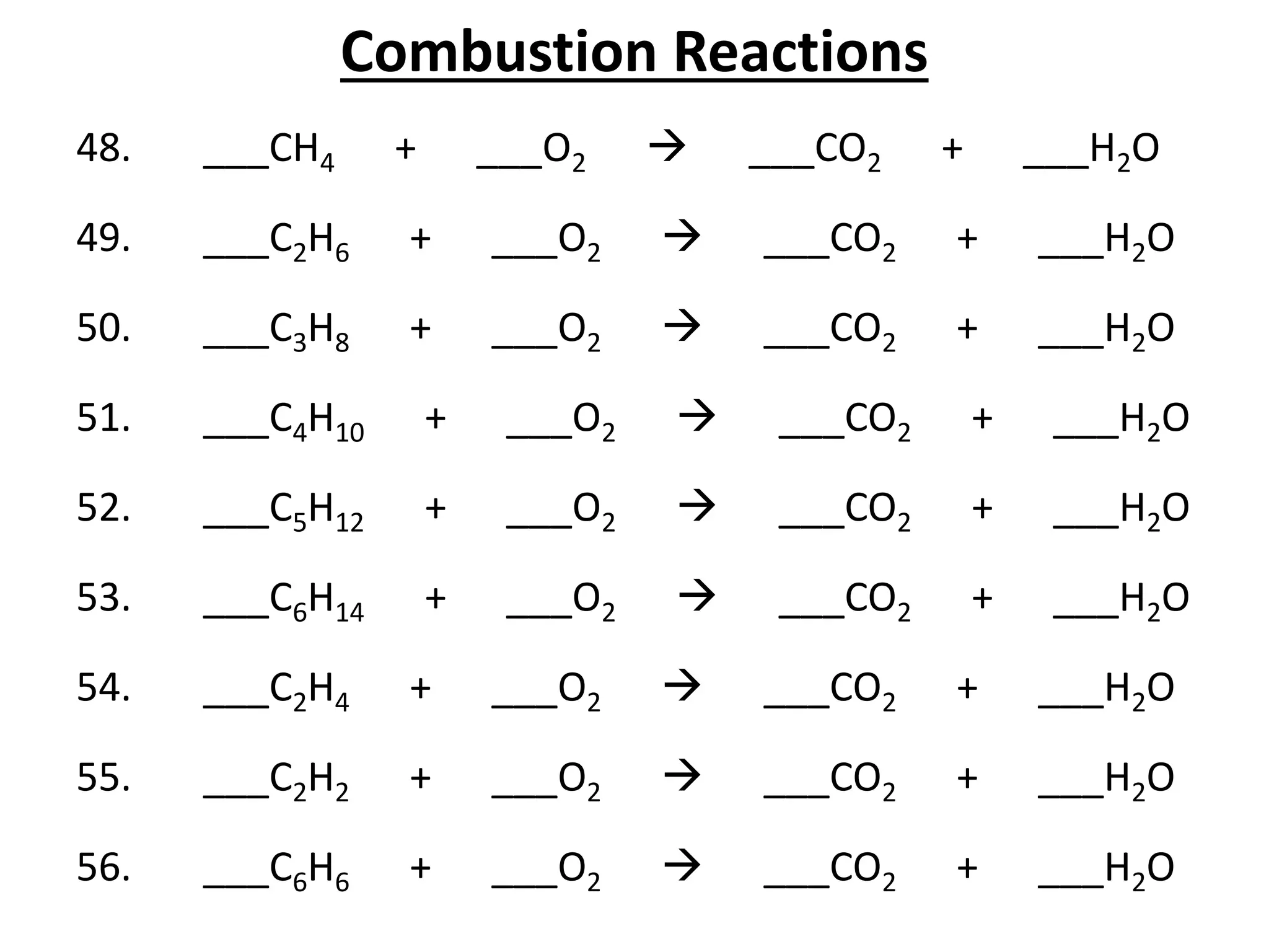 Balancing Equations Basics of Chemical Reactions | PPT