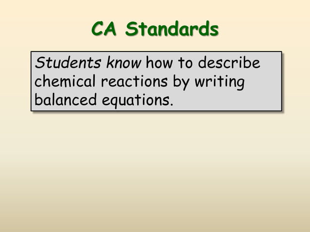 Balancing Equations Basics of Chemical Reactions | PPT