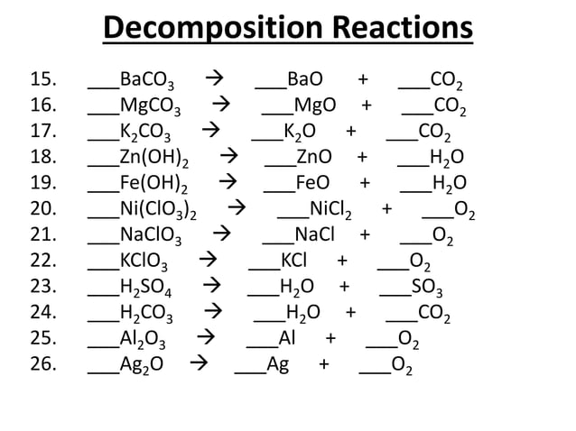 Balancing Equations Basics of Chemical Reactions | PPT