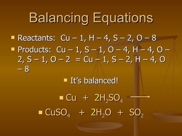 Balancing Equations #1 | PPT