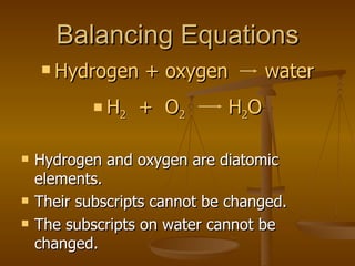 Balancing Equations #1 | PPT