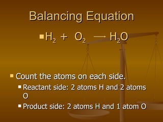 Balancing Equations #1 | PPT