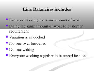 Balancing exercise for garment industry | PPT