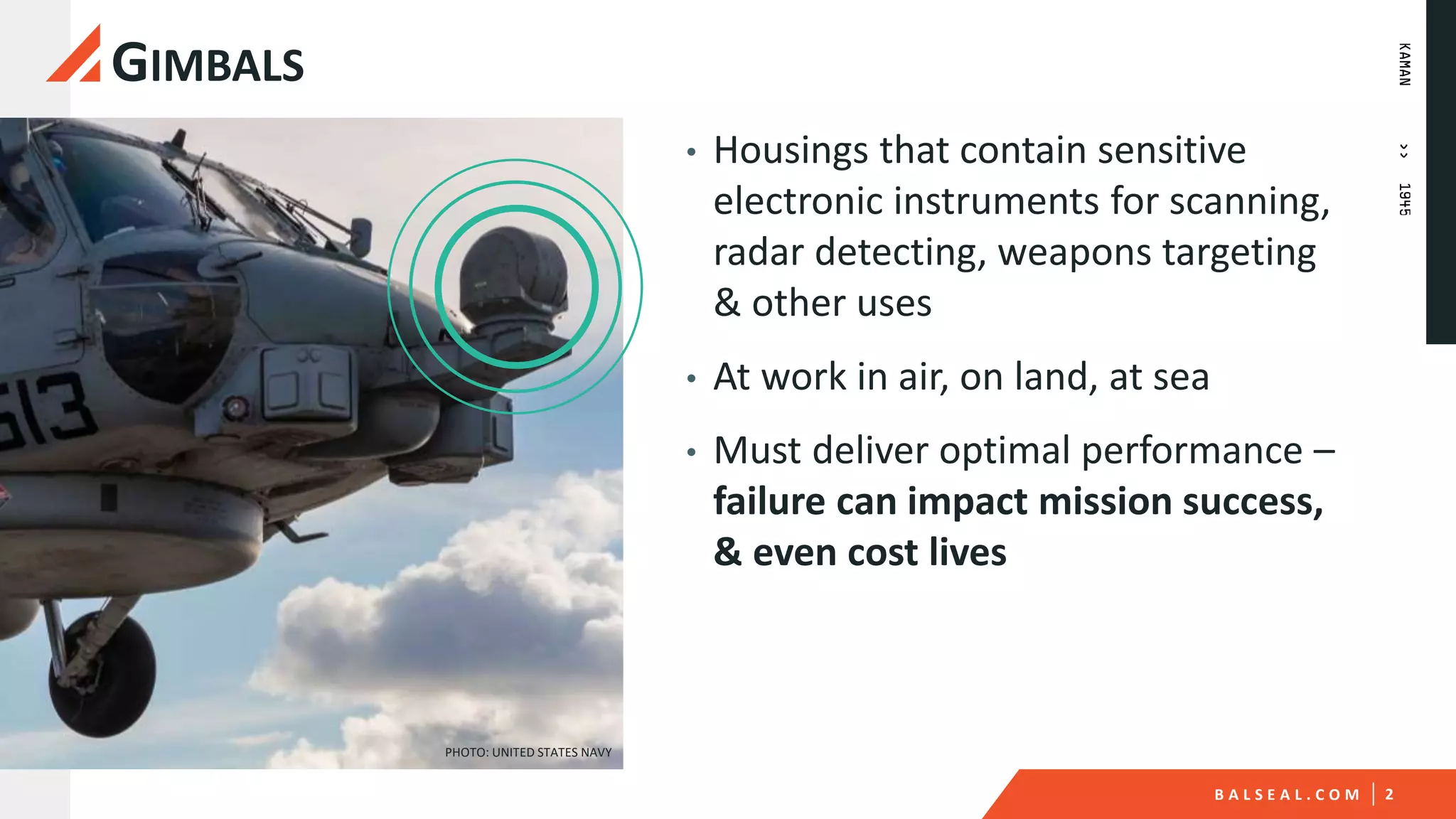 Balancing Friction & Sealing Effectiveness in Gimbal Design | PPTX