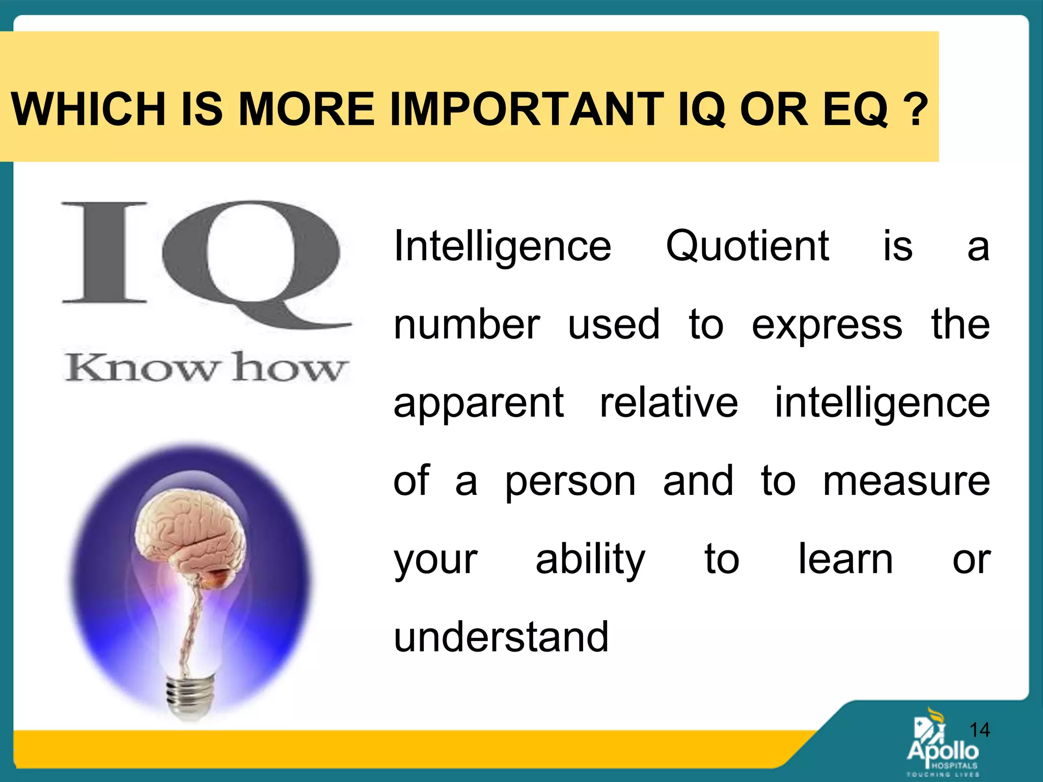 Balancing IQ vs EQ in workplace | PPT