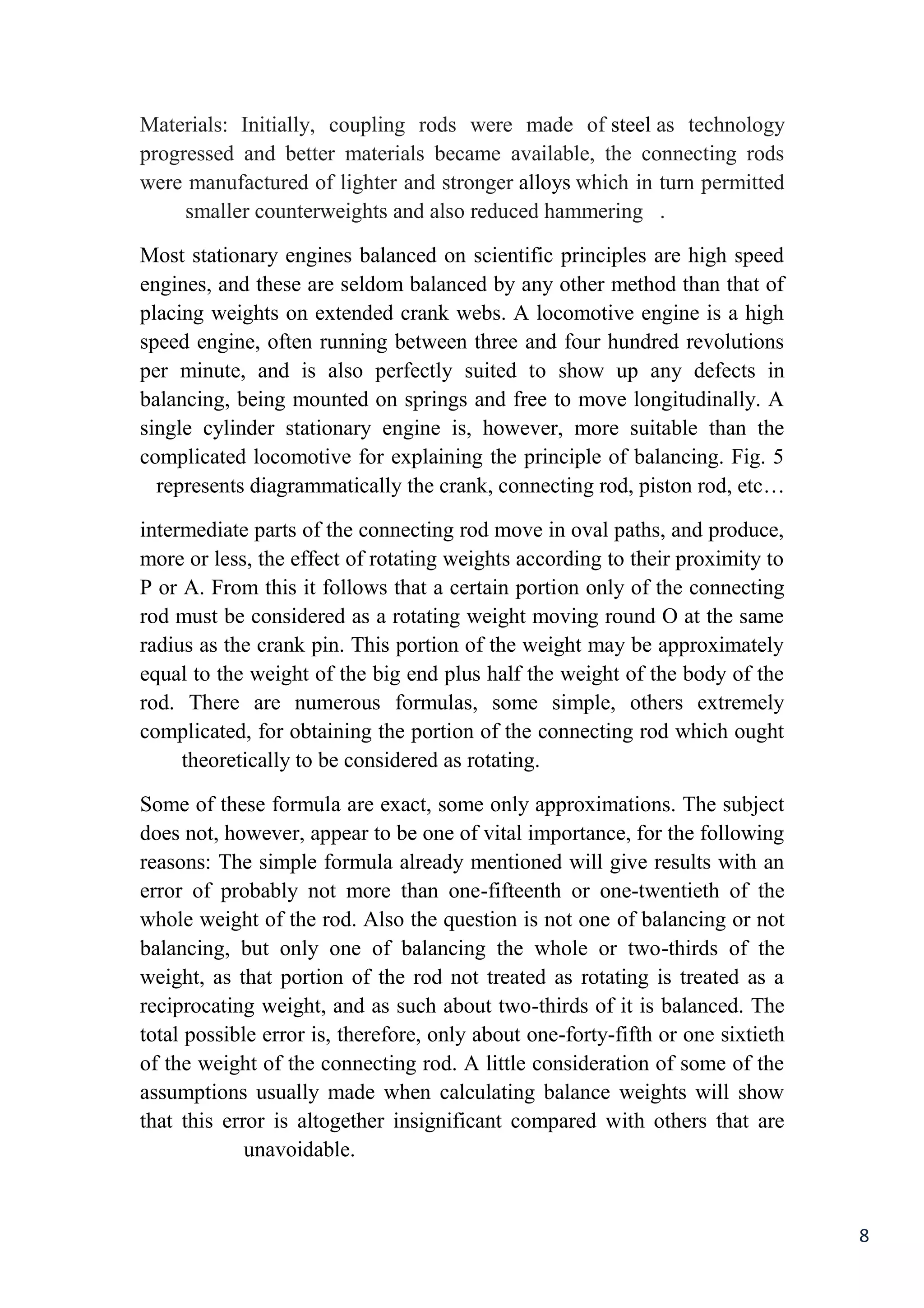 Balancing of coupled locomotivies | PDF