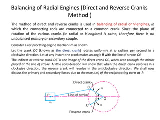 Balancing of reciprocating masses | PPT
