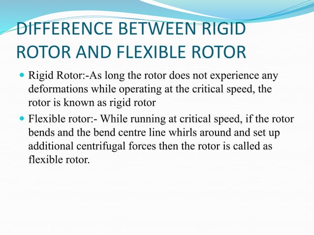 Balancing of rigid rotor and balancing of flexible rotor-A Review ...