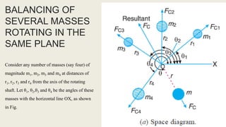 Balancing of rotating masses | PDF