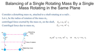 Balancing of rotating masses | PDF
