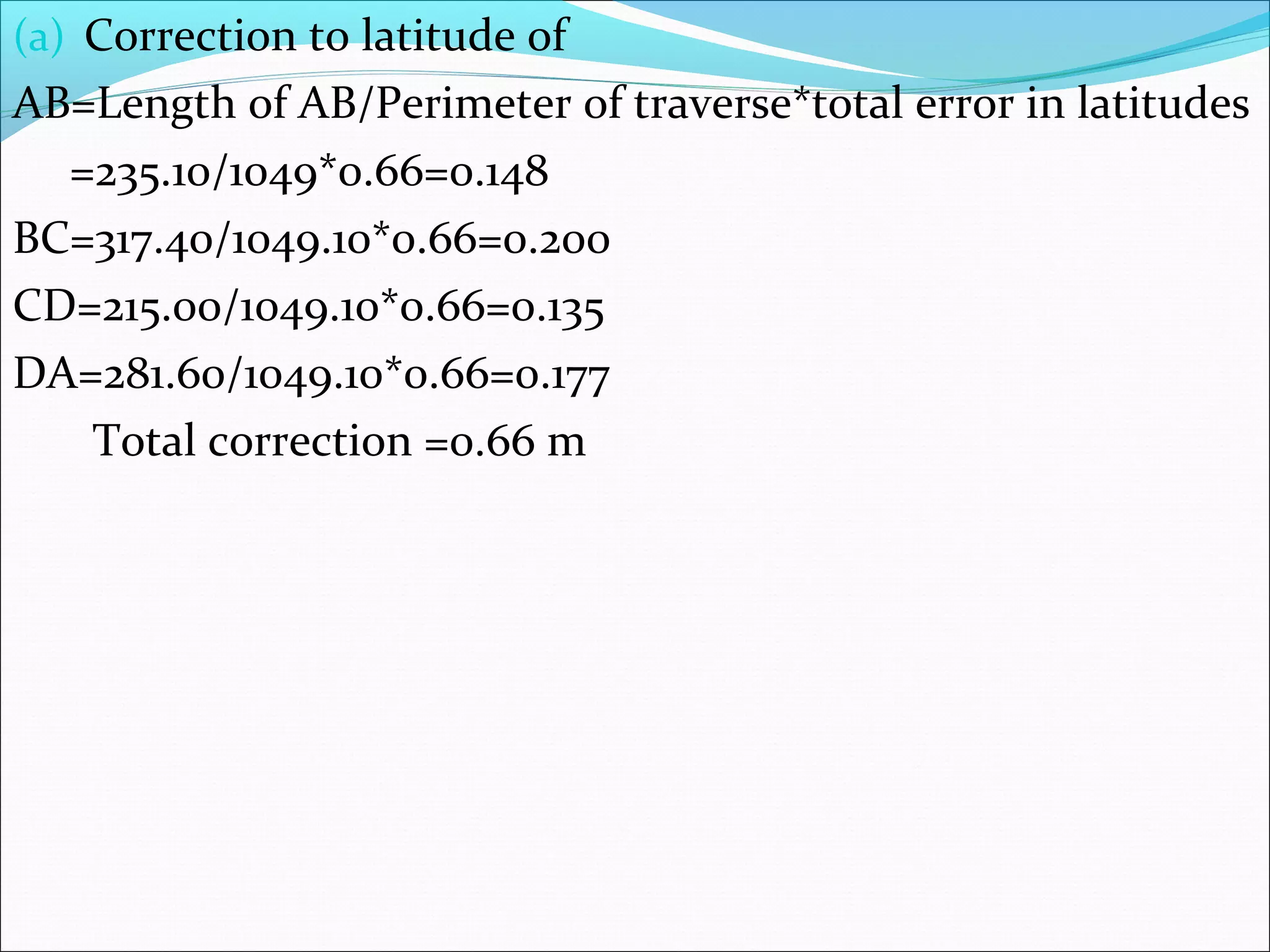 Balancing of traverse | PPT