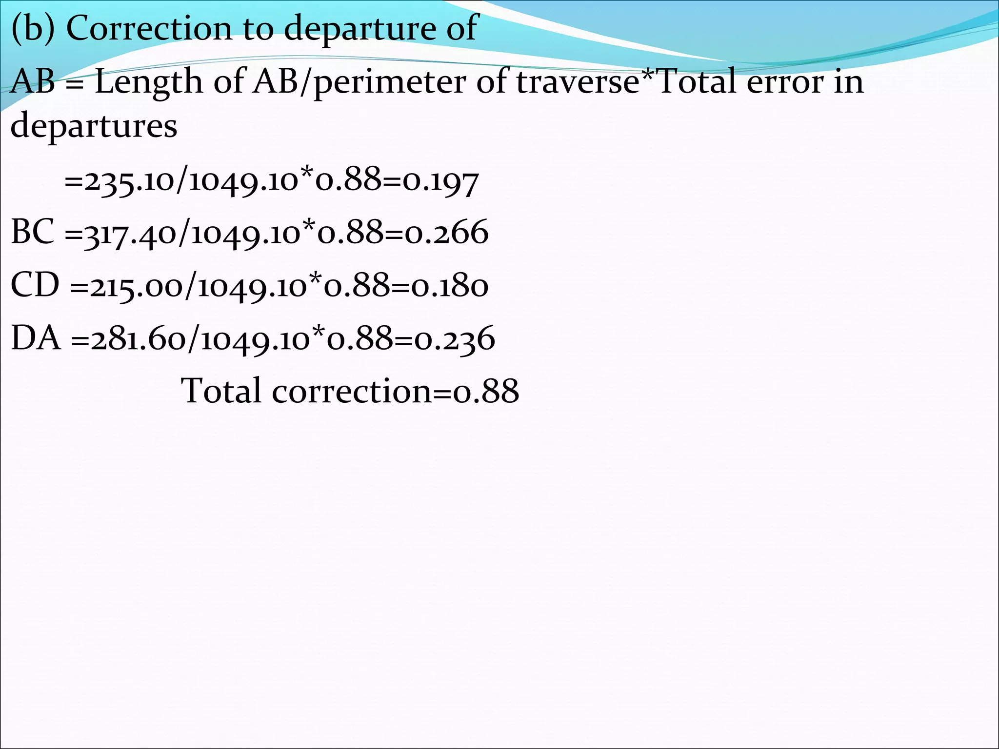 Balancing of traverse | PPT