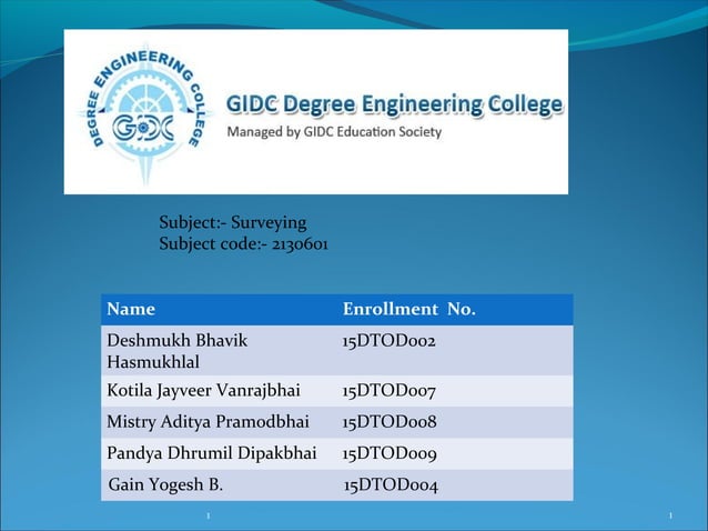 Balancing of traverse | PPT