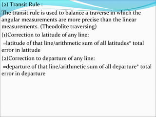 Balancing of traverse | PPT