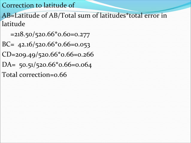 Balancing of traverse | PPT