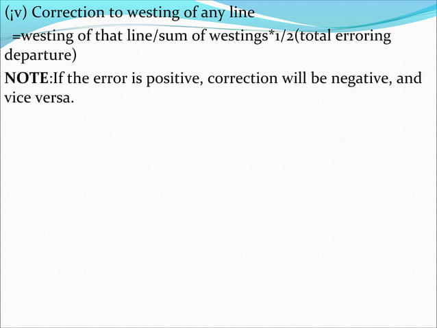 Balancing of traverse | PPT