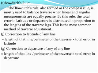 Balancing of traverse | PPT