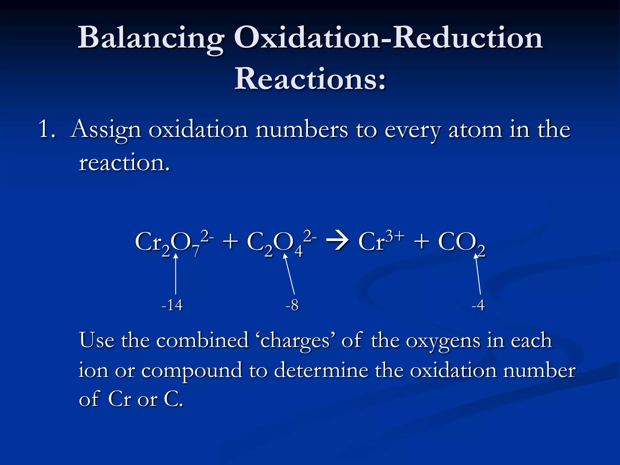 BalancingOxidation-ReductionReactions.ppt