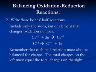 BalancingOxidation-ReductionReactions.ppt