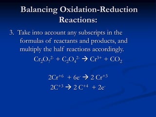 BalancingOxidation-ReductionReactions.ppt