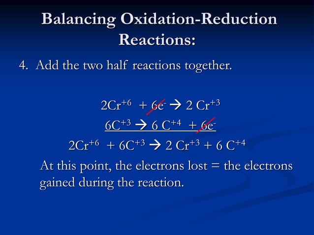 BalancingOxidation-ReductionReactions.ppt