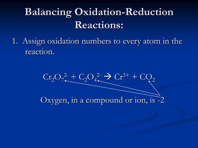 BalancingOxidation-ReductionReactions.ppt